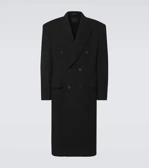 Balenciaga Double-breasted Cashmere And Wool Overcoat