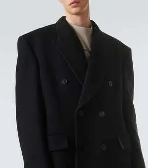 Balenciaga Double-breasted Cashmere And Wool Overcoat
