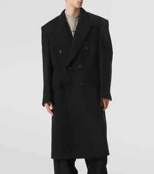 Balenciaga Double-breasted Cashmere And Wool Overcoat