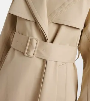 Alaïa Cotton Gabardine Trench Coat