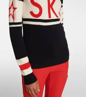 Perfect Moment Schild Wool Turtleneck Sweater - Blue