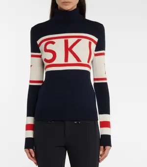 Perfect Moment Schild Wool Turtleneck Sweater - Blue