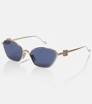Loewe Anagram Cat Eye Sunglasses - Gold