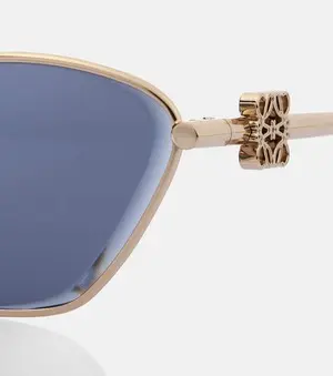Loewe Anagram Cat Eye Sunglasses - Gold