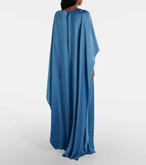 Simkhai Izel Caped Gown - Blue