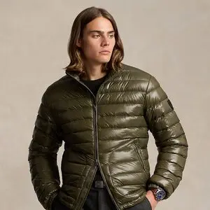 Ralph Lauren The Stewart Glossed Down Jacket Ranger Green Glossy