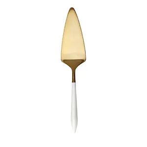 VIETRI Ares Oro And White Pastry Server - Gold