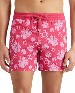 Vilebrequin Moorea 5.5" Printed Swim Shorts Jasberry