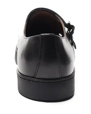 Bruno Magli Palestro Hybrid Double Buckle Monk Strap Shoes - Black