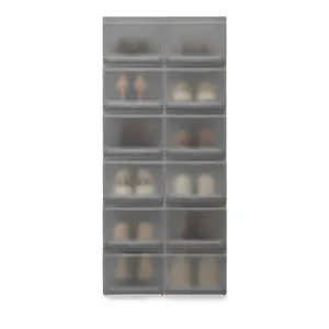 JOSEPH JOSEPH Shoecase Premium Shoe Storage Box, 6 Pack