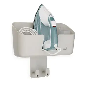 JOSEPH JOSEPH Ironhub Wall Mounted Iron Storage Caddy With Ironing Board Hook - White