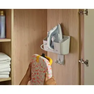 JOSEPH JOSEPH Ironhub Wall Mounted Iron Storage Caddy With Ironing Board Hook