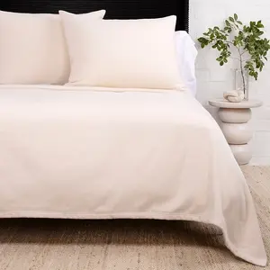 POM POM AT HOME Billie Blanket, Twin - Ivory