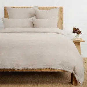 POM POM AT HOME Hunter Duvet Cover, Queen - Flax