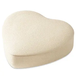 Aerin Shagreen Heart Jewelry Box - Cream