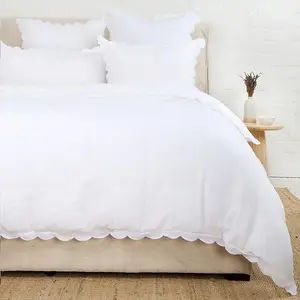POM POM AT HOME Kelly Duvet Cover, King White/white
