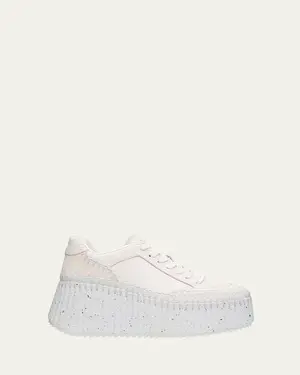 Chloé Nama Platform Sneakers - White