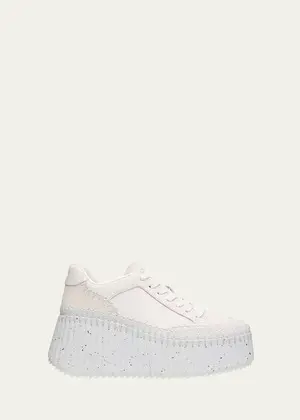 Chloé Nama Platform Sneakers - White