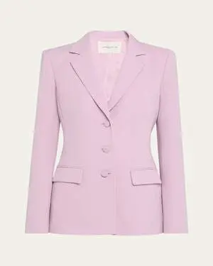 Lafayette 148 New York Lafayette 148 New York Single-Breasted Tailored Blazer - Lavender Tint