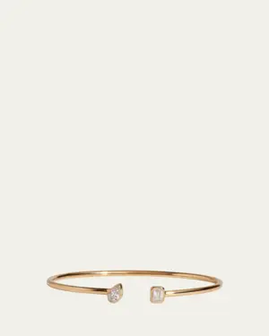 KENDALL ROW Lablove 14k Lab Diamond Cuff Bracelet - Gold