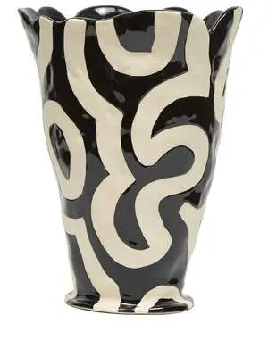 HAY Jessica Abstract-pattern Vase - Black