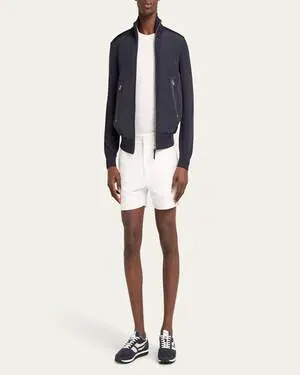 TOM FORD Mick Tech Fabric And Suede Sneakers - White/black