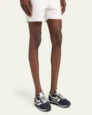 TOM FORD Mick Tech Fabric And Suede Sneakers - White/black