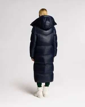 ALPENHAUS Meribel Maxi Quilted Puffer Coat - Midnight
