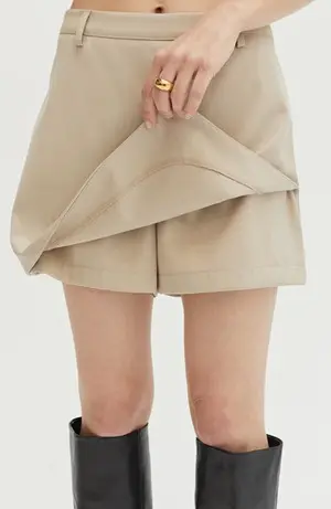 CRESCENT Wrap Mini Skort