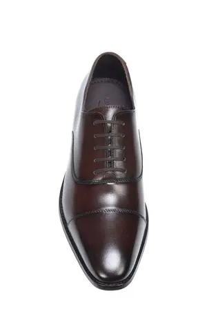 ANTHONY VEER Cap-toe Oxford - Chocolate Brown Burnished