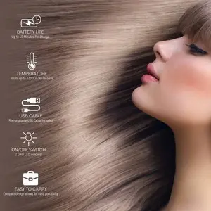 PURSONIC Usb Rechargeable Cordless Hair Straightener