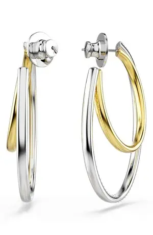 SWAROVSKI Hyperbole Hoop Earrings - White