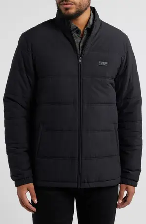 Travis Mathew Palisades Nylon Puffer Jacket - Black