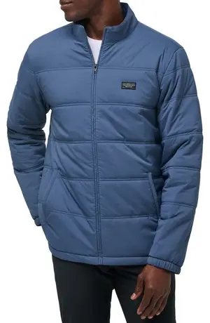 Travis Mathew Palisades Nylon Puffer Jacket - Navy