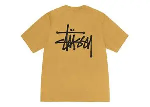 StÜssy Basic Logo T-shirt - Curry