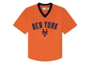 Aimé Leon Dore X New York Mets Shortsleeve Knit Sweater - Orange