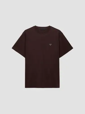 Prada Cotton T-shirt Brown