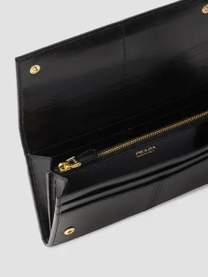 Prada Leather Wallet - Black