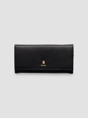 Prada Leather Wallet - Black