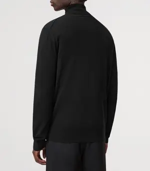 ALLSAINTS Kilburn Quarter-zip Sweater - Black