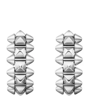 Cartier Clash De Small Hoop Earrings - White