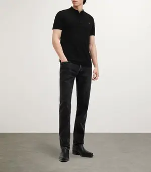 ALLSAINTS Merino Wool Mode Polo Shirt