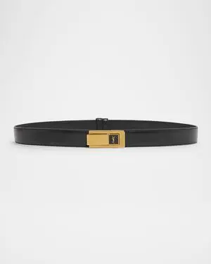 SAINT LAURENT Saint Laurent YSL Skinny Leather Belt