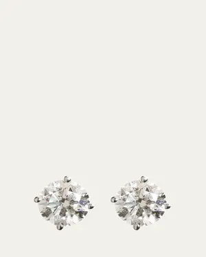KENDALL ROW 14k 3.0 Total Carat Weight Diamond Stud Earrings - White Gold