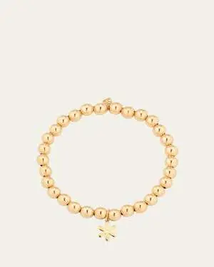 SYDNEY EVAN 14k Yellow Daisy Diamond Charm