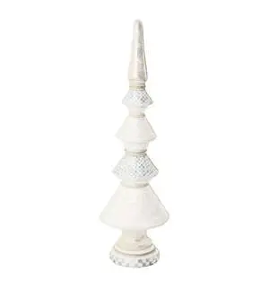 MACKENZIE-CHILDS Large Crystal Palace Tabletop Finial - White