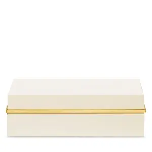 Aerin Piero Small Lacquer Box - Cream