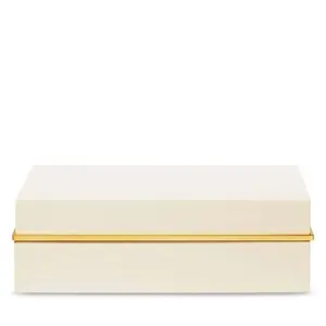 Aerin Piero Medium Lacquer Box - Cream