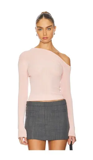 LOVERS AND FRIENDS Katalina Off The Shoulder Sweater - Pink
