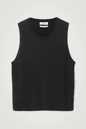 Cos Relaxed Knitted Silk Blend Vest